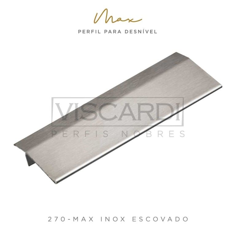 Perfil Max Inox Escovado – Perfis Viscardi
