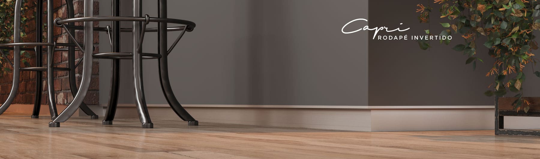 Linha Capri – Rodapé Invertido - Rodapés Invertidos – Perfis Viscardi