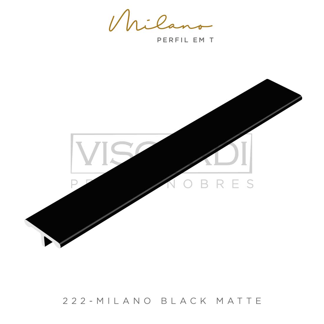 Perfil Milano Black Matte – Perfis Viscardi